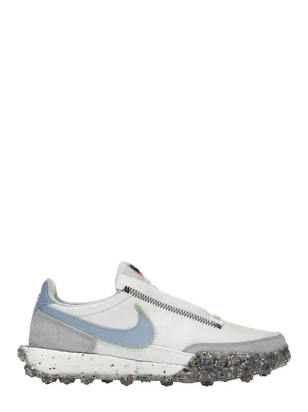 Nike Waffle Racer Crater Aluminum Sneakers - Summit White/light Lemon Twist/photon Dust