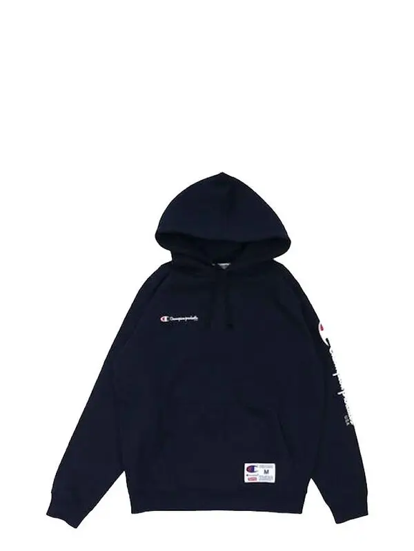 Supreme Champion Hooded Sweatshirt - Navy Blue