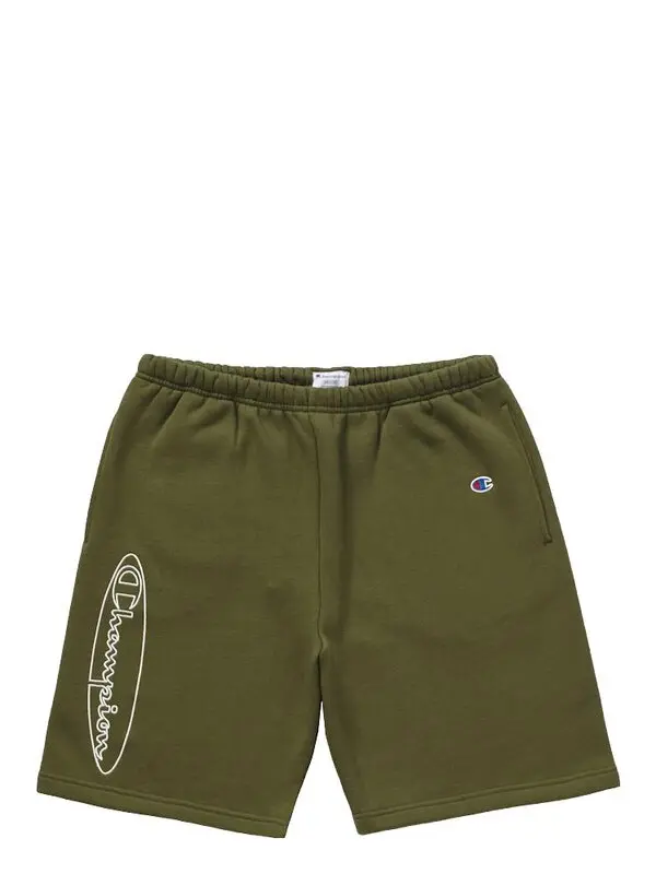 Supreme Champion Outline Sweatshort - Dark Olive
