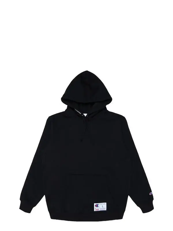 Supreme Champion Hooded Sweatshirt Ss18 - Black