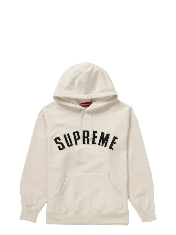 Supreme Pearl Logo Hooded Sweatshirt - Natural