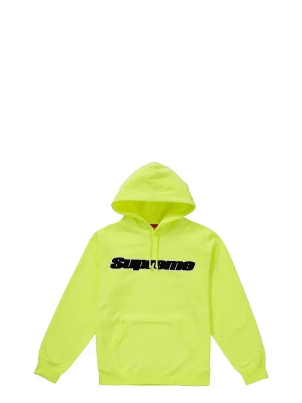 Supreme Chenille Hooded Sweatshirt - Bright Yellow