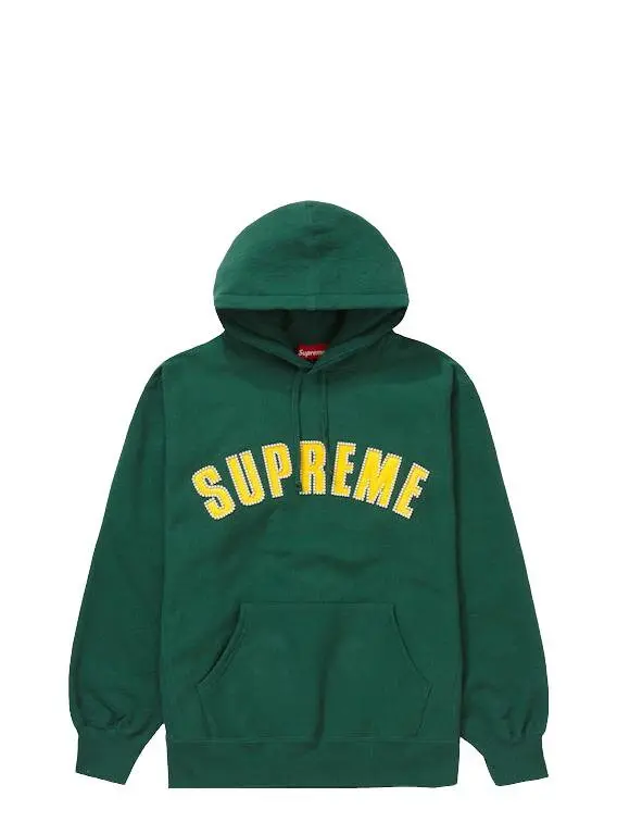 Supreme Pearl Logo Hooded Sweatshirt - Dark Green