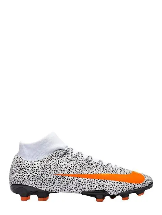 Nike Mercurial Superfly Academy Cr7 Safari Mg - White/black/total Orange