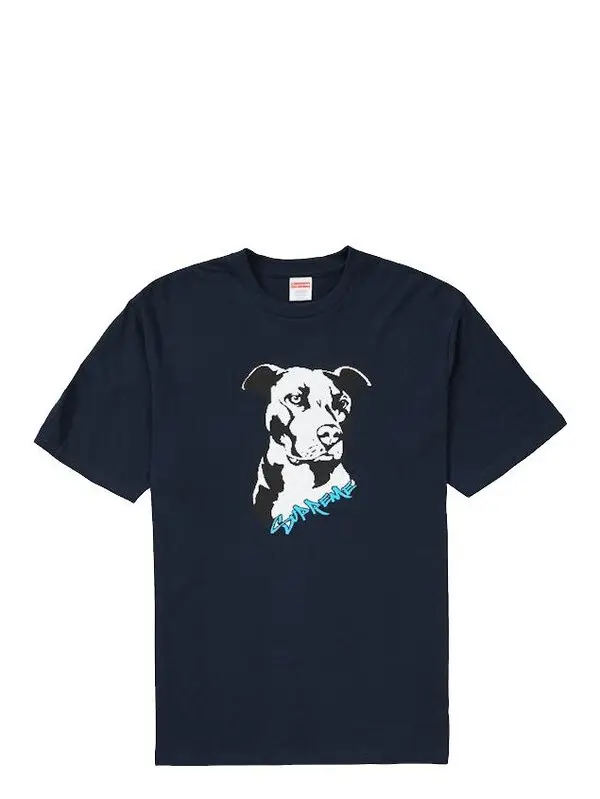 Supreme Pitbull Tee Shirt - Navy Blue