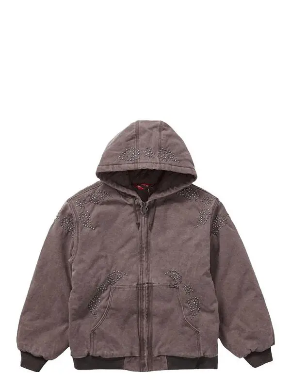 Supreme Paisley Studded Work Jacket - Brown