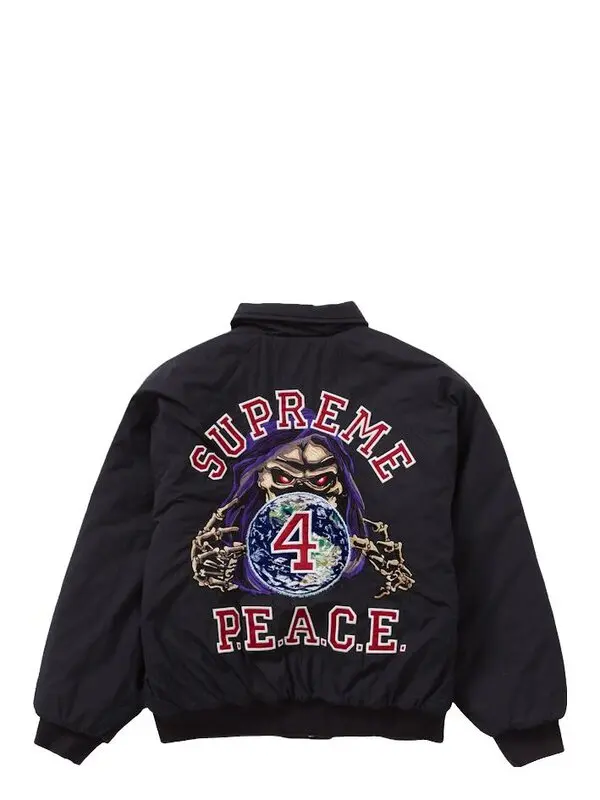 Supreme Embroidered Work Jacket - Navy Blue