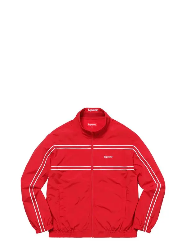 Supreme Piping Track Jacket - Red