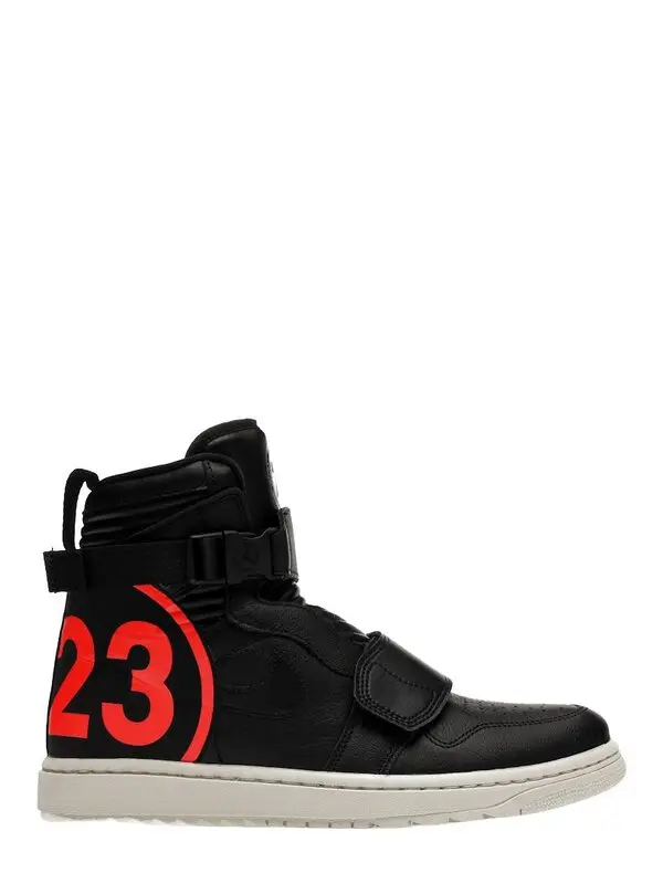 JORDAN 1 Moto High-top Sneakers - Black/light Bone/infrared 23