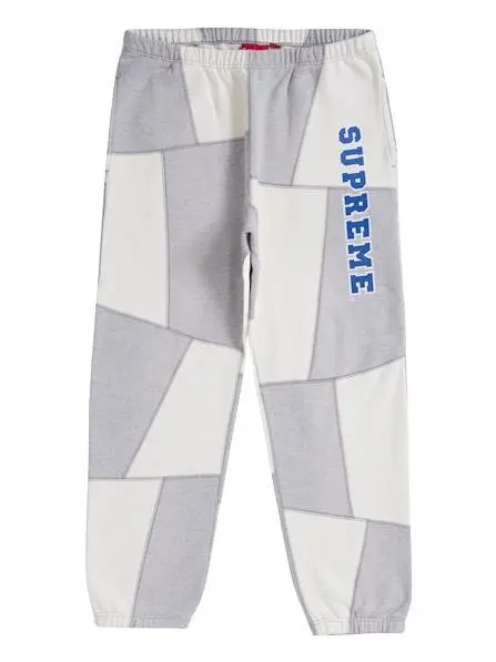 Supreme Patchwork Sweatpant - Heather Grey