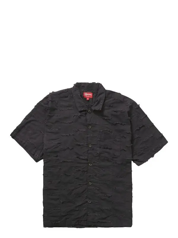 Supreme Patchwork Short Sleeve Shirt - Black