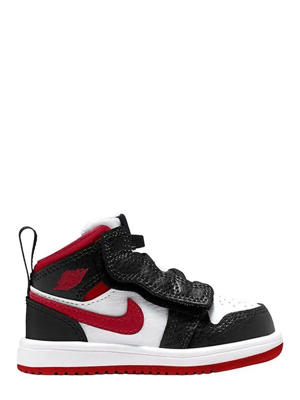 JORDAN 1 Mid Sneakers - White/gym Red/black