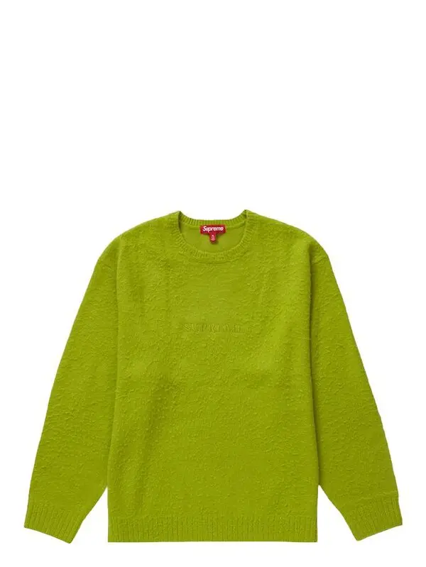 Supreme Pilled Crewneck Sweater - Lime