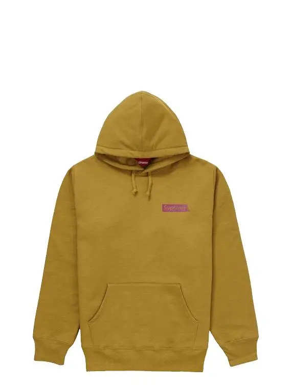 Supreme Stop Crying Hooded Sweatshirt - Dark Mustard
