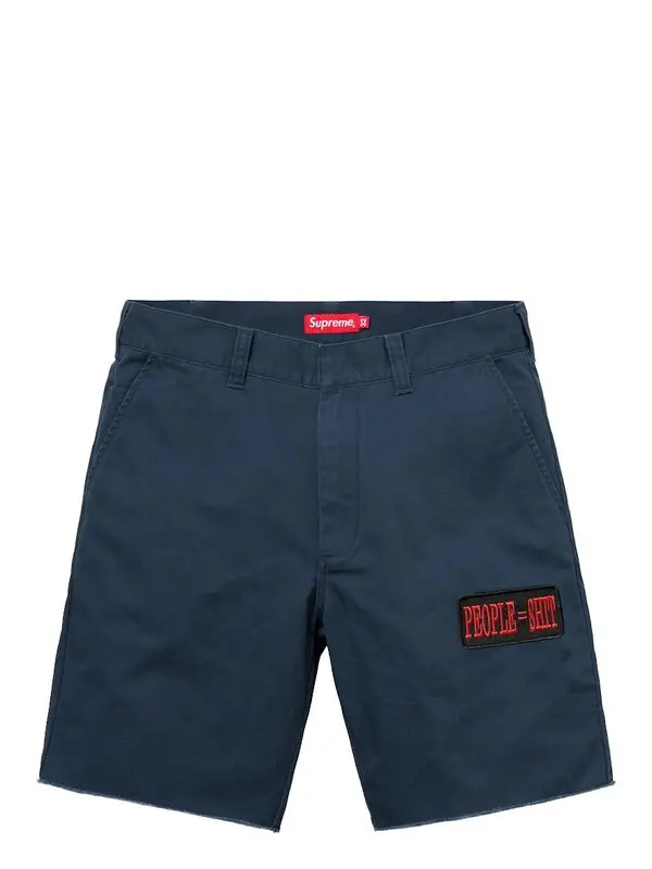 Supreme People = Shit Work Short - Light Navy Blue