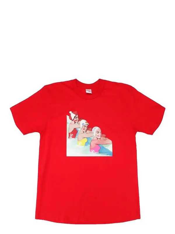 Supreme Swimmers Tee Shirt - Red