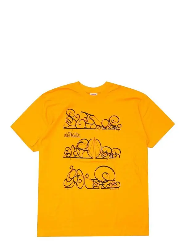 Supreme System Tee Shirt - Bright Orange