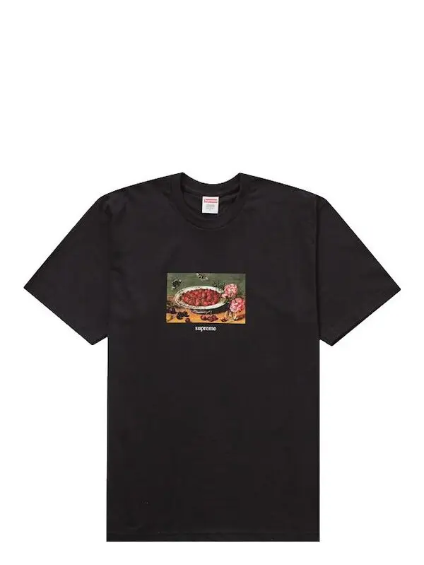 Supreme Strawberries Tee Shirt - Black