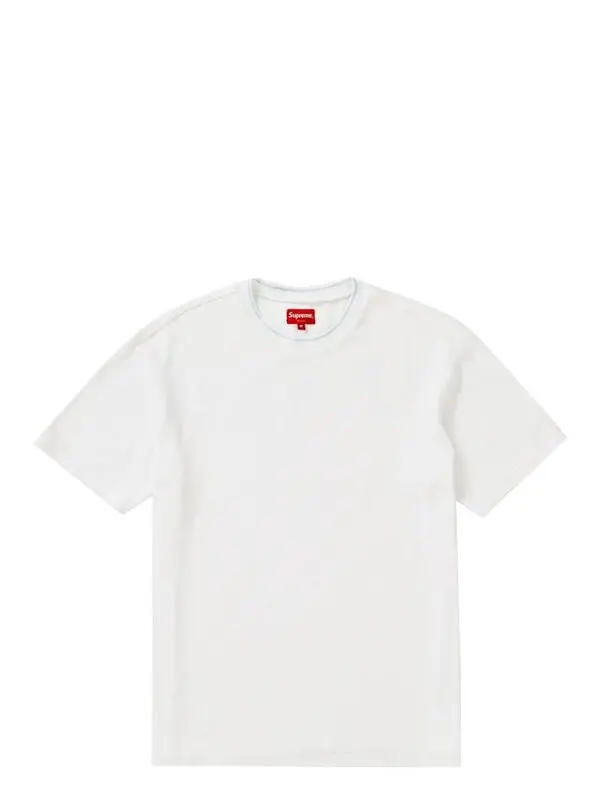 Supreme Stripe Rib Waffle Top - White
