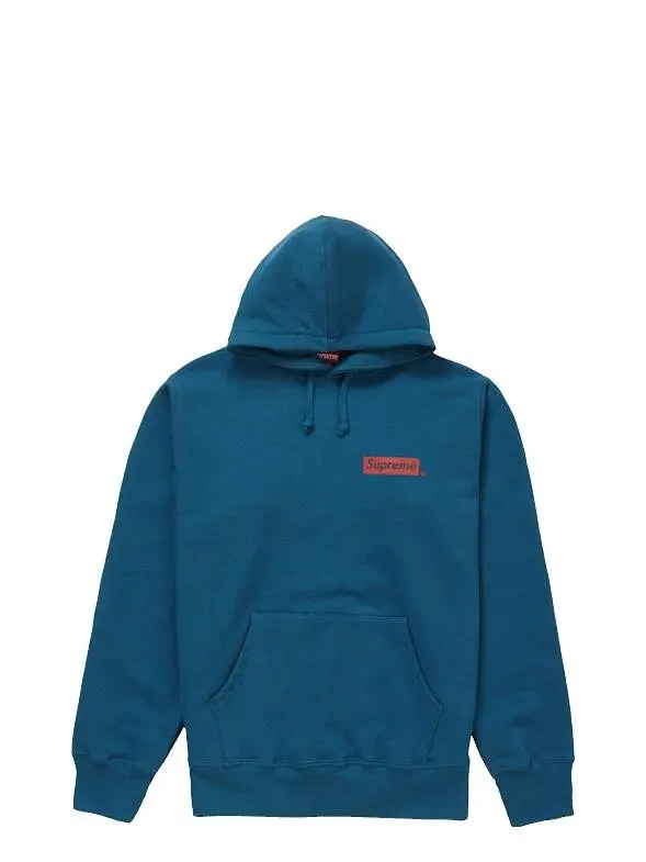 Supreme Stop Crying Hooded Sweatshirt - Marine Blue