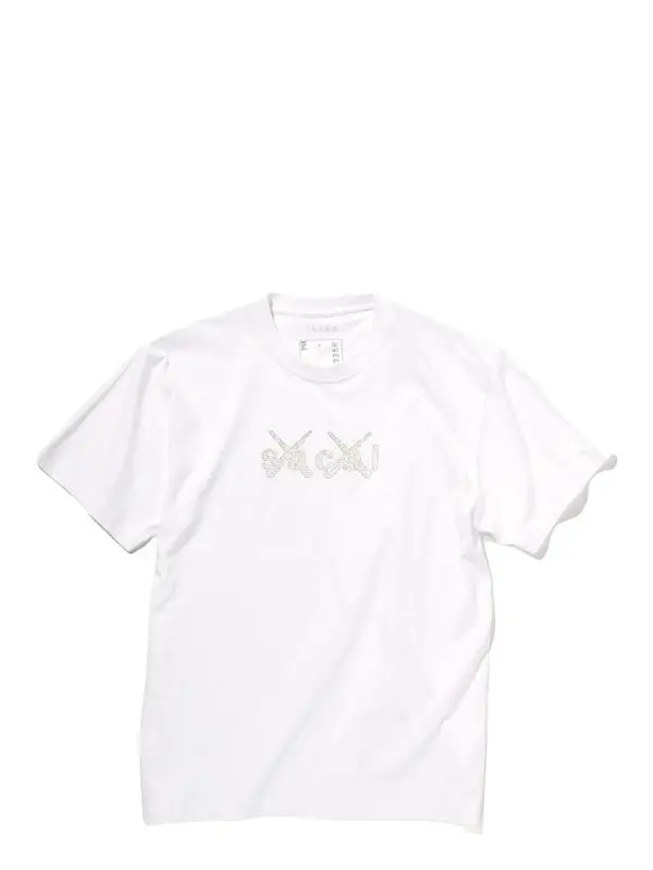 KAWS X Sacai Print Tee Shirt - White