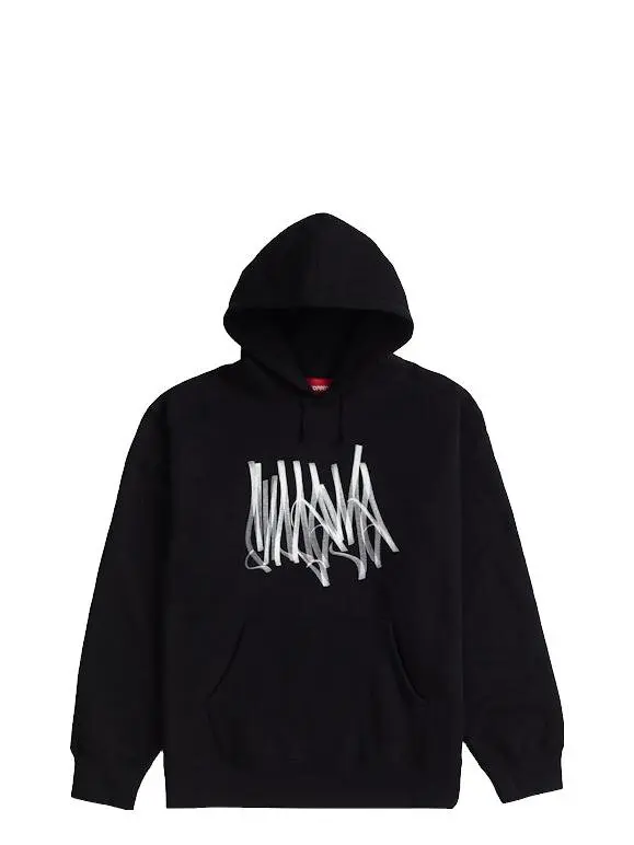 Supreme Tag Hooded Sweatshirt - Black