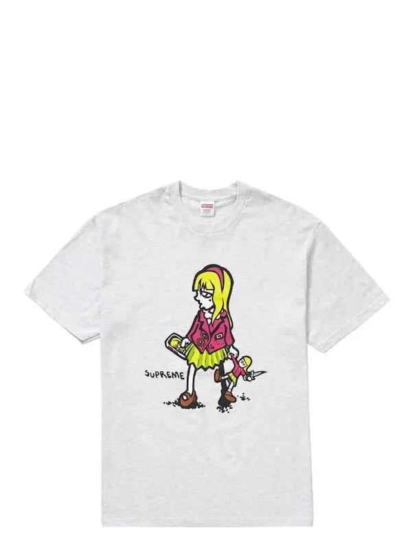 Supreme Suzie Switchblade Tee Shirt - Ash Grey