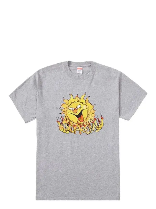 Supreme Sun Tee Shirt - Heather Grey
