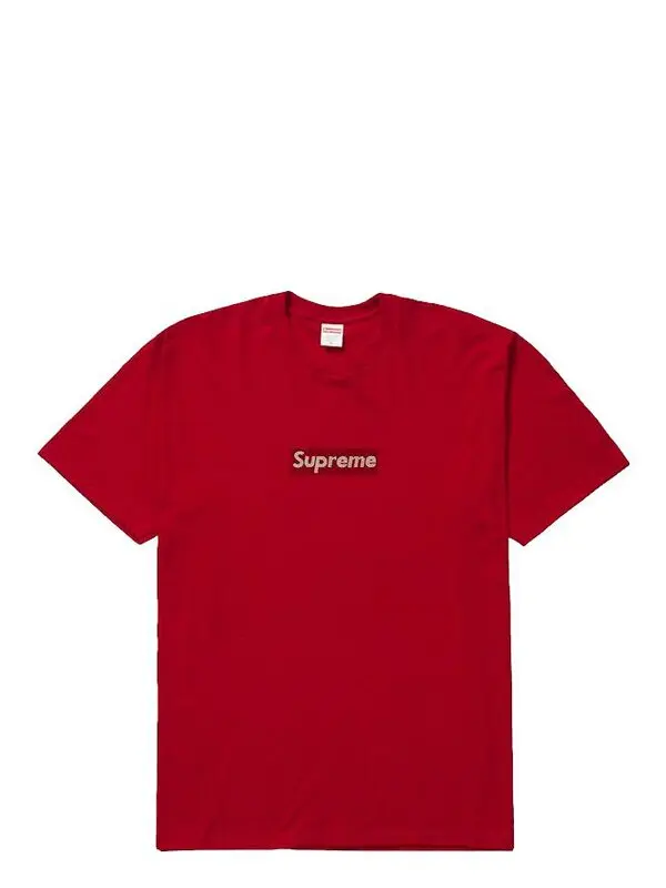 Supreme Swarovski Box Logo Tee Shirt - Red