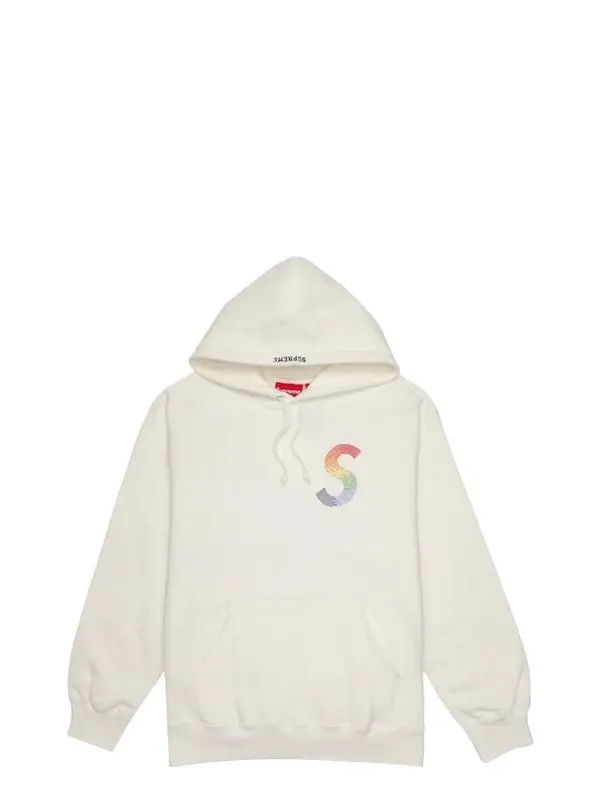 Supreme Swarovski Logo Hooded Sweatshirt - White