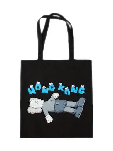 KAWS Holiday Hong Kong Tote Bag - Black