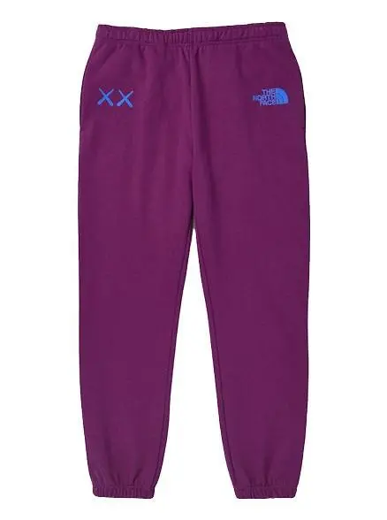 KAWS X The North Face Sweat Pants - Pamplona Purple