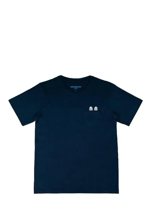 KAWS Holiday Japan Pocket T-shirt - Navy Blue
