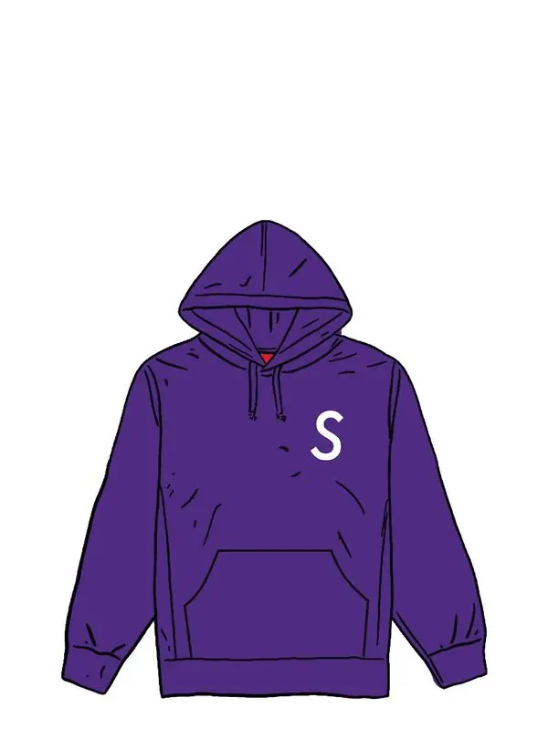 Supreme Swarovski Logo Hooded Sweatshirt - Purple