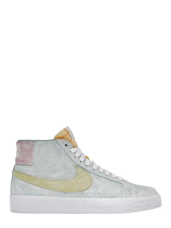 Nike Blazer Mid Faded Sneakers - Light Dew/light Citron/green Glow
