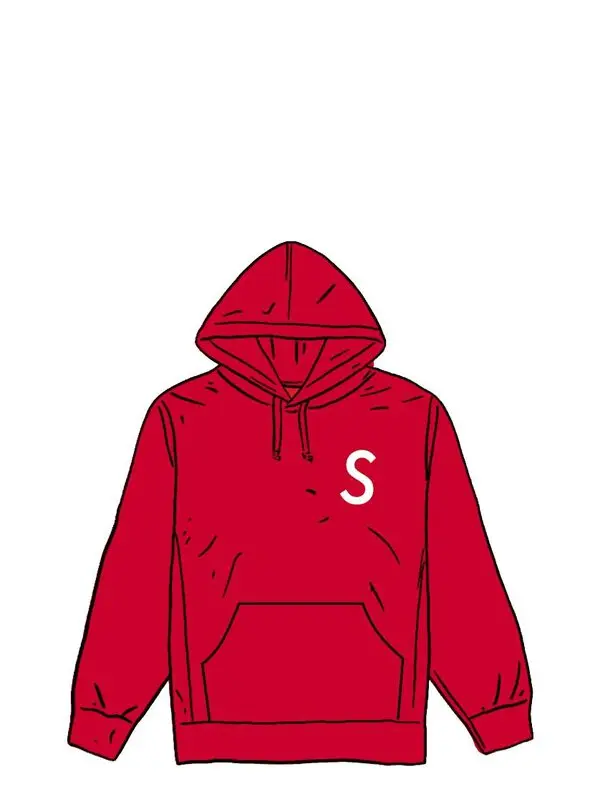 Supreme Swarovski Logo Hooded Sweatshirt - Red