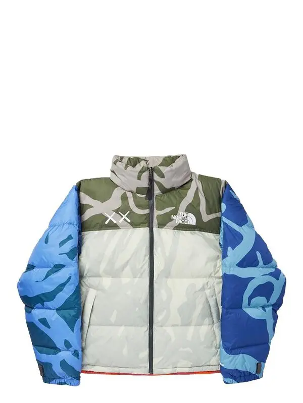 KAWS X The North Face Retro 1996 Nuptse Jacket - Moonlight Ivory Nuptse Print
