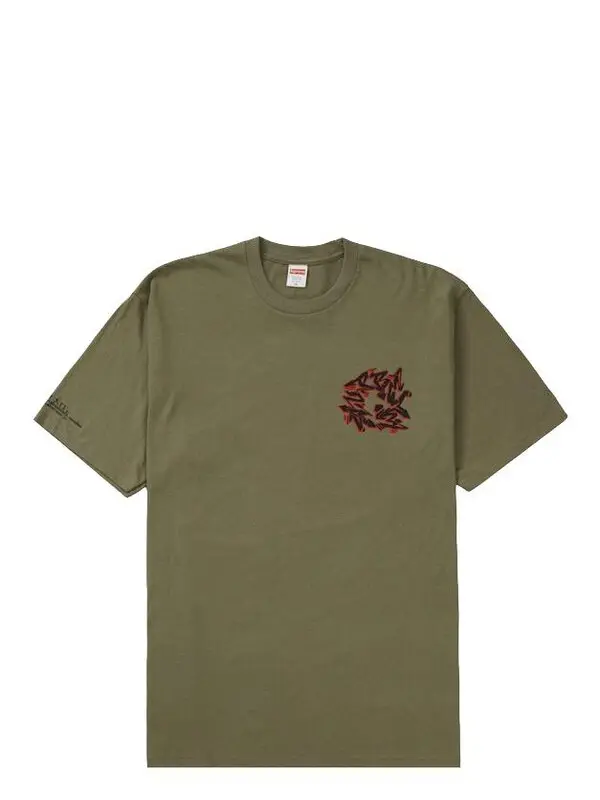 Supreme Support Unit Tee Shirt - Light Olive