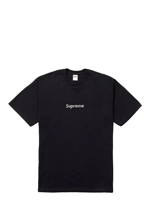 Supreme Swarovski Box Logo Tee Shirt - Black