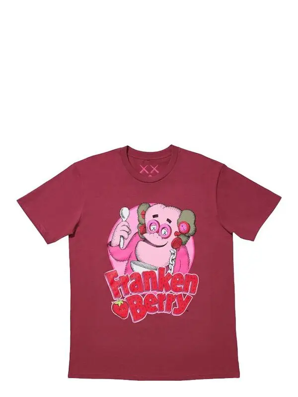 KAWS X Monsters Franken Berry T-shirt - Red