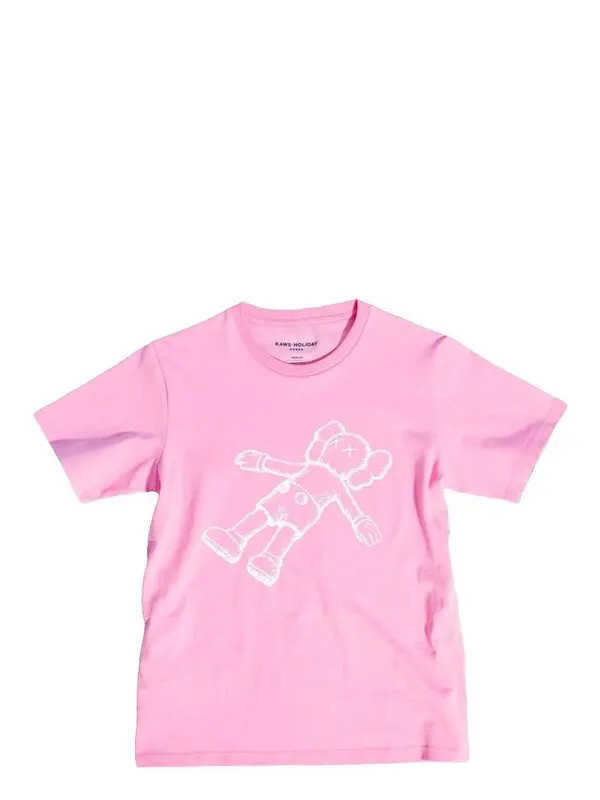 KAWS Holiday Companion Tee Shirt - Pink