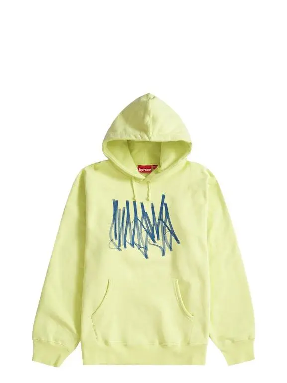 Supreme Tag Hooded Sweatshirt - Pale Lime