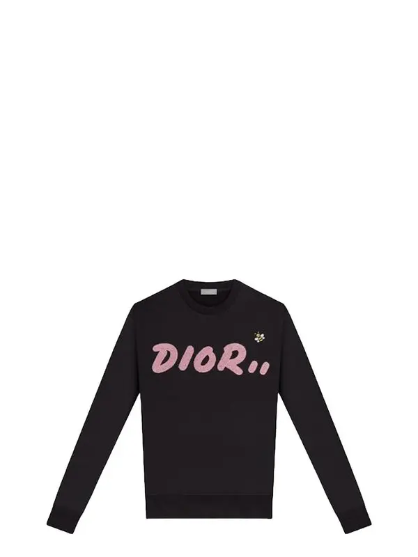 KAWS X Dior Crewneck Sweatshirt - Black