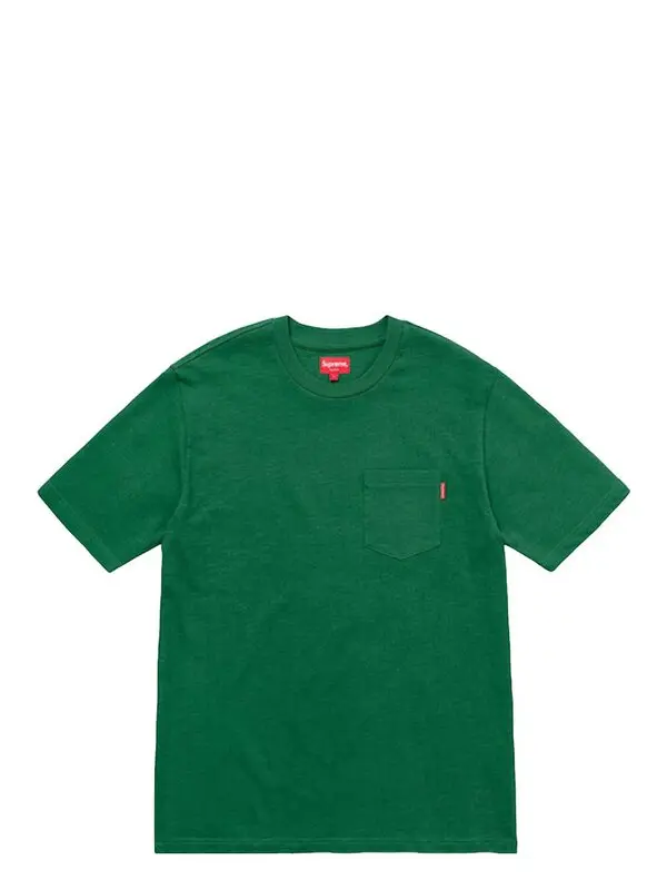 Supreme Pocket Tee Shirt - Kelly Green
