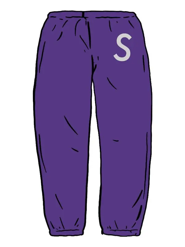 Supreme Swarovski S Logo Sweatpant - Purple