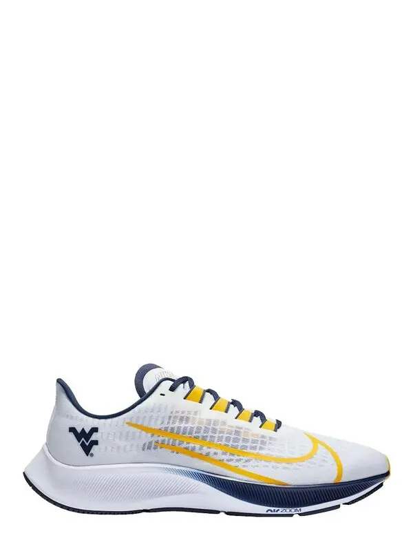 Nike Zoom Pegasus 37 West Virginia Sneakers - White/pure Platinum/college Navy Blue
