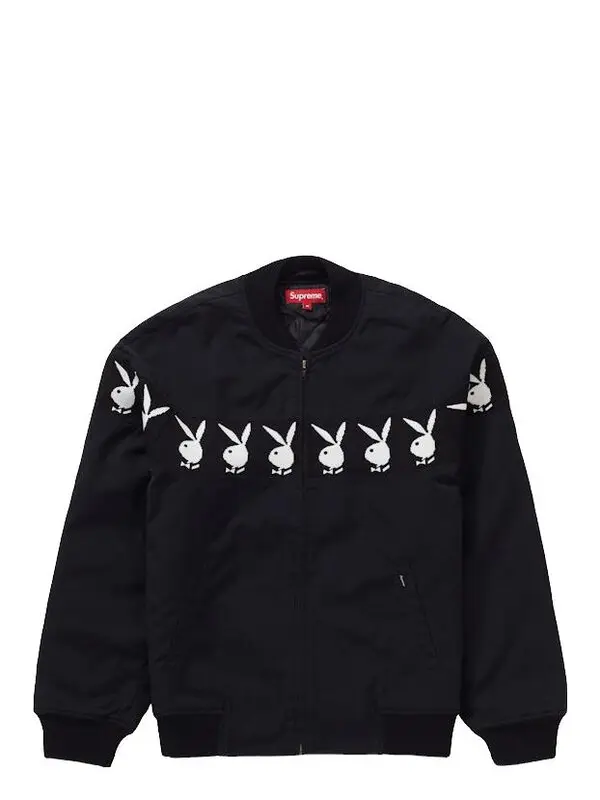 Supreme Playboy Crew Jacket - Black