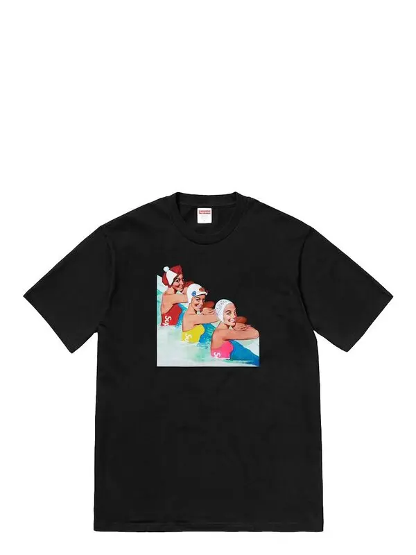 Supreme Swimmers Tee Shirt - Black