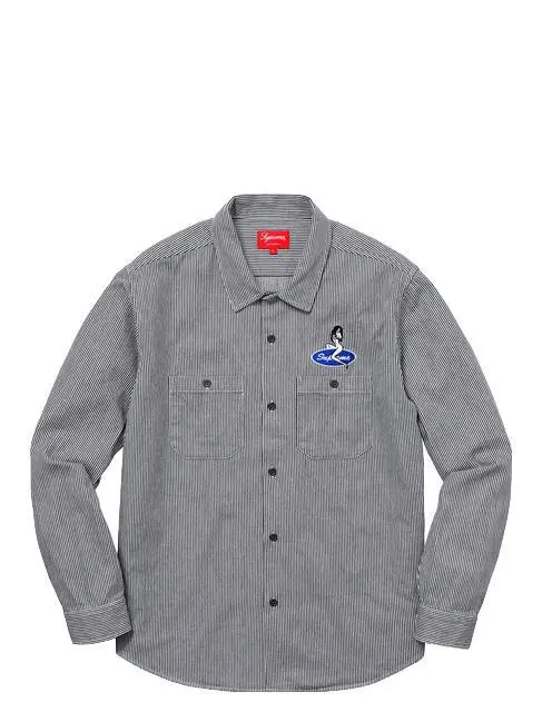 Supreme Pin Up Work Shirt - Hickory Stripe