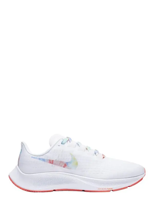 Nike Air Zoom Pegasus 37 Tie-dye Sneakers - White/bright Mango